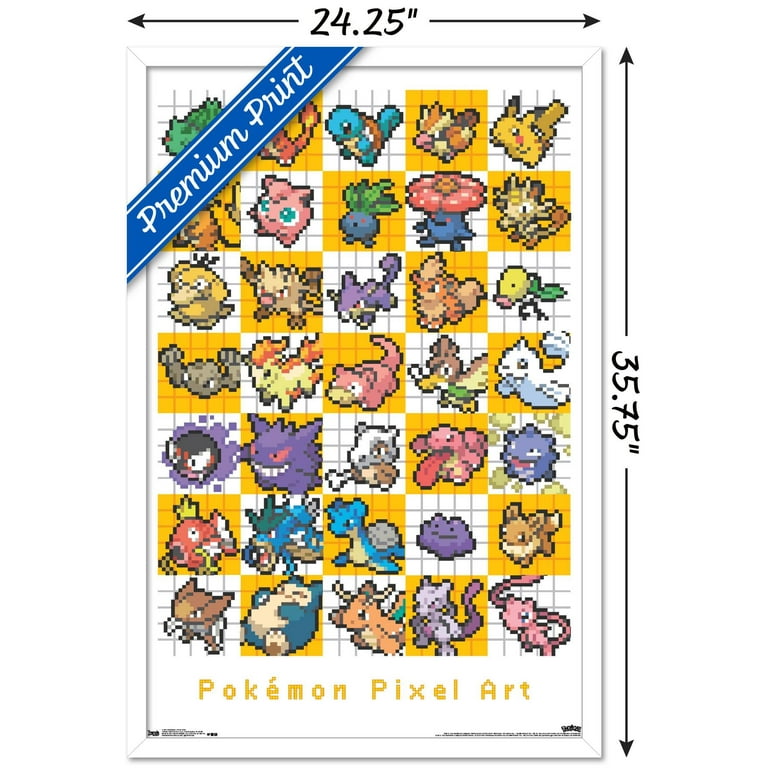 Simple Pixel Art On Grid Pokemon