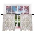 Bohemian Sheer Curtains for Living Room Bedroom, Vintage Distressed ...