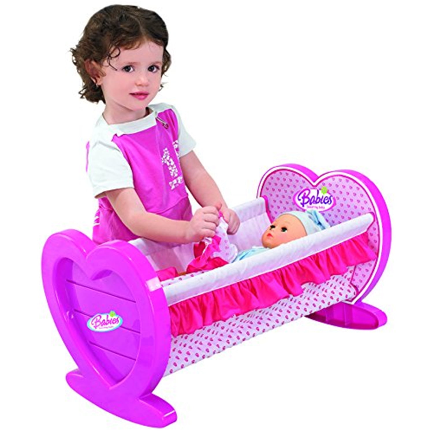 Berry Toys BR008-08 Babies Doll Lovely Rocking Cradle - Walmart.com