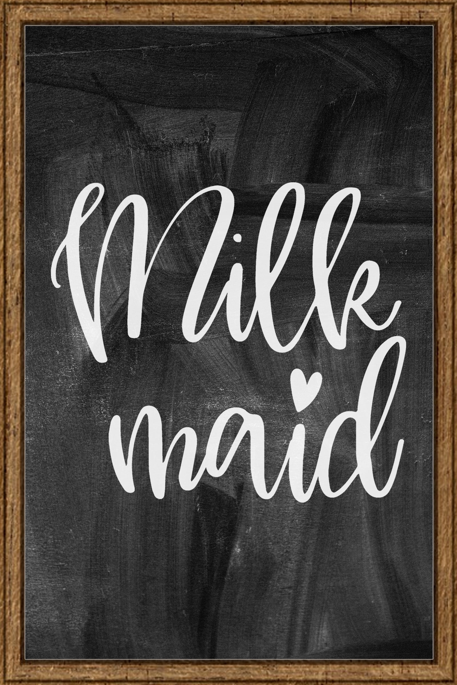 Milk maid heart cursive breastfeeding mother funny newborn baby Tin ...