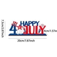 AURIGATE 4th of July Happy Patriotic Wooden Tabletop Sign 7.87x2.87in ...