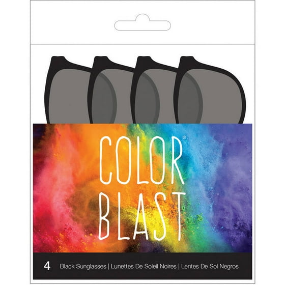 American Crafts - Color Blast Sunglasses, 4pk - Walmart.com
