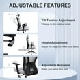 Flysky Office Chair-Mesh Office Chair with Adjustable Seat Depth,3D ...