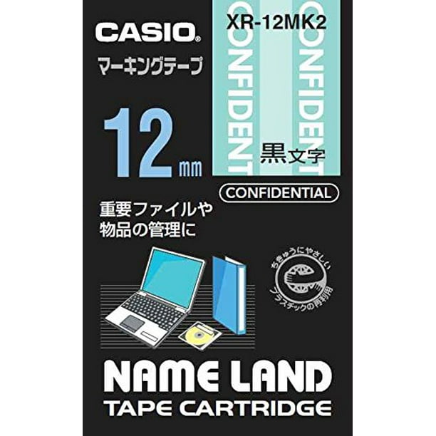 Casio Label Writer Nameland Tape 12mm XR-12MK2 CONFIDENTIAL - Walmart.ca