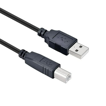 Cmple USB Printer Cable 6ft, A to B Male, High-Speed 480 Mbps, Black ...