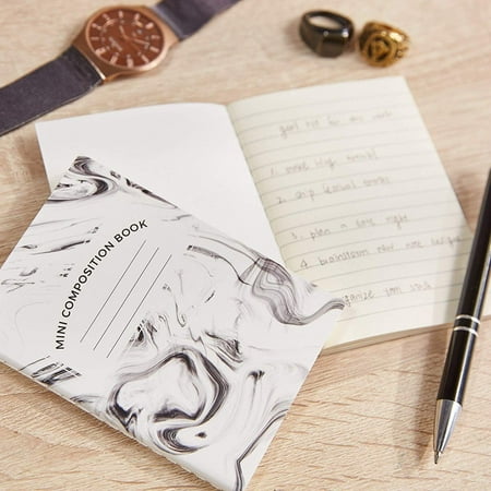 Mini Composition Book - 12-Pack Marbling Cover Notebook, Pocket ...