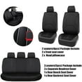 Ifcow Universal Pu Leather Car Seat Covers 9pcs Full Set For 5 Seats