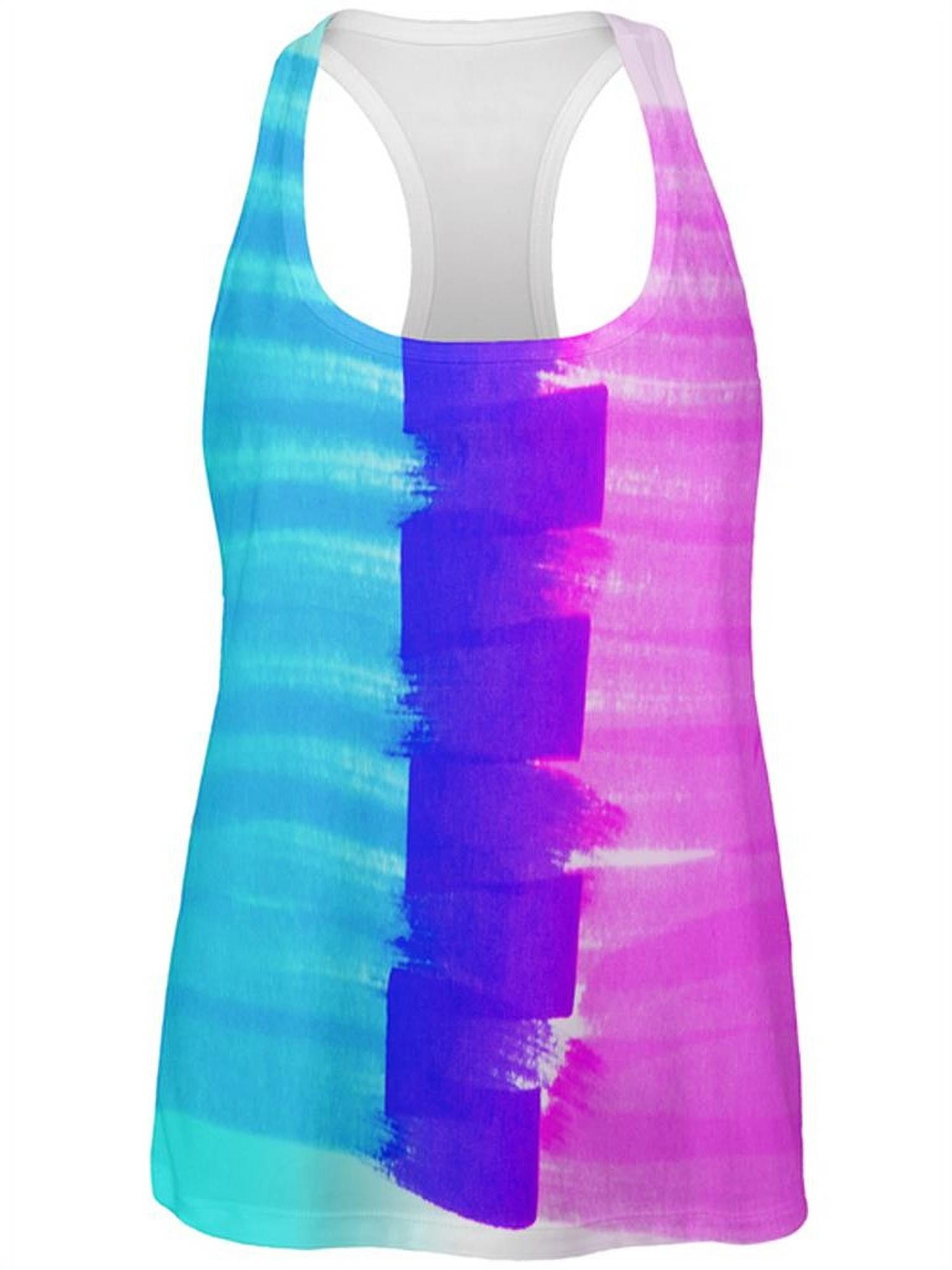 Color Me Transgender All Over Womens Work Out Tank Top Multi LG ...