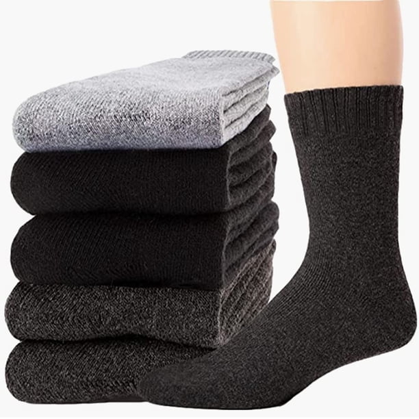 Juego de 5 pares de calcetines térmicos ultra suaves para clima frío ...