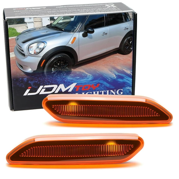 Euro Dark Smoked Lens Front Fender Side Marker Blinker Light Housing ...