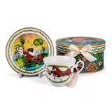 STPgoods Running Horse Bone China Tea Cup and Saucer Set for 1 in Gift ...