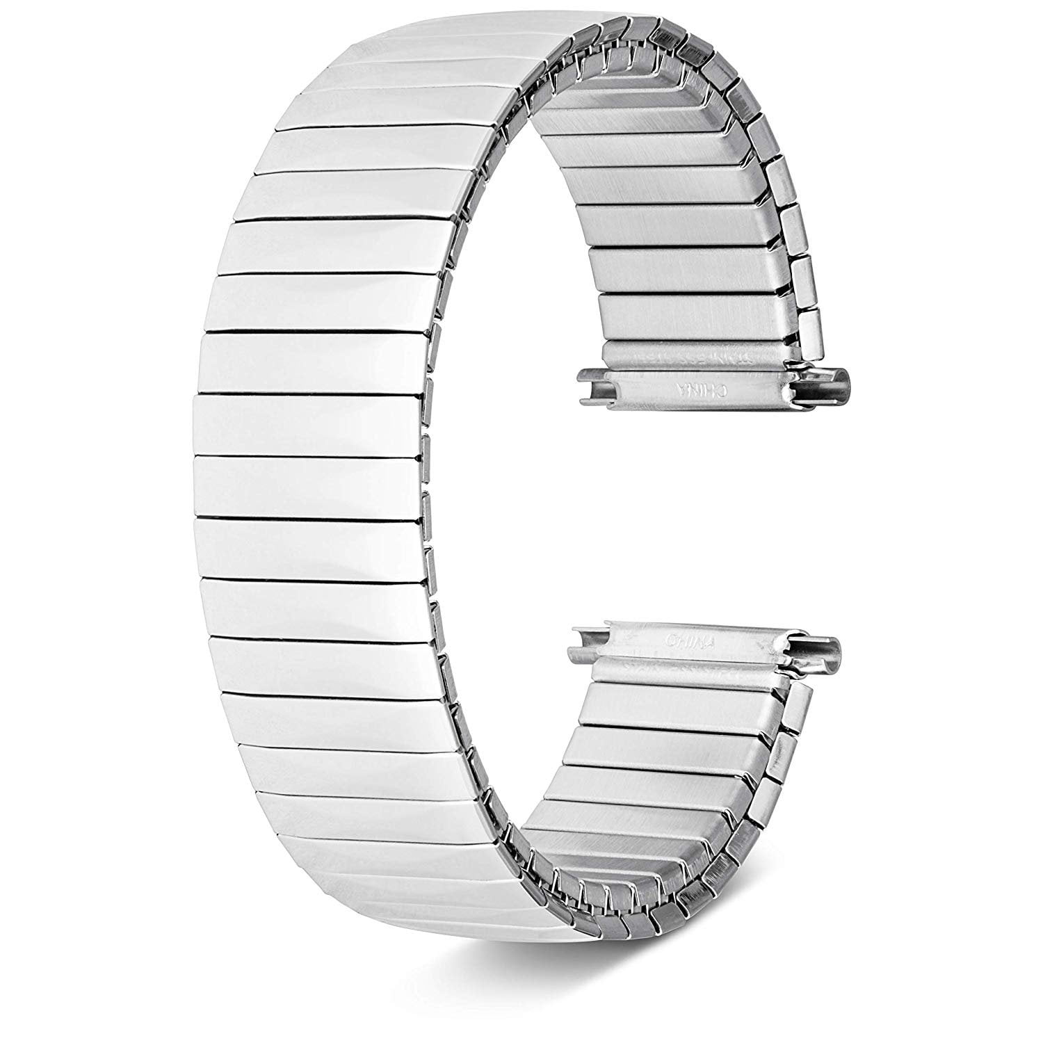 United Watch Bands Expandable Polished Stainless Steel Watch Band for ...