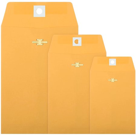 3 Sizes Clasp Envelopes Kraft Paper Catalog Clasp Envelope with Clasp ...