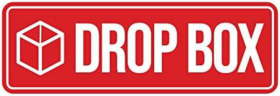 Standard Drop Box Sign (Red) - Small - Walmart.com