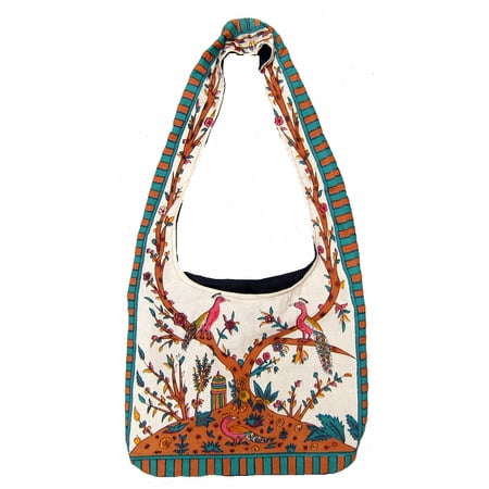 India Arts - Gorgeous Tree of Life Hobo Shoulder Bag 15 x 12 Beige ...