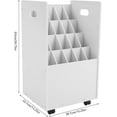 Blue Print Storage Organizer, 20-slot Roll File Organizer, Movable File ...