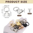 Uxcell 10 Sets Key Fob Hardware with Split Ring, 1 Inch Key Hardware ...