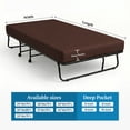 4 Piece Cot Sheets Set Chocolate Solid Size ( 33" x 75"), 100% Egyptian ...