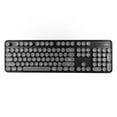 Wireless Keyboard And Mouse Combo Pure Color Retro 2 4g Wireless