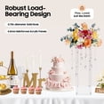 10Pcs Clear Acrylic Flower Stands, Rectangular Flower Display Stand for ...