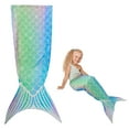 Dznils Mermaid Tail Blanket for Kids and Adults, Plush Flannel Snuggle ...