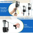 Universal Toilet Flusher Replacement Kit, Fill Valve, 2-Inch Flapper ...