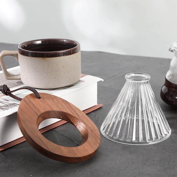 pitrice Wooden Coffee Filter Cup Holder Funnel Drip Manual for Coffee ...