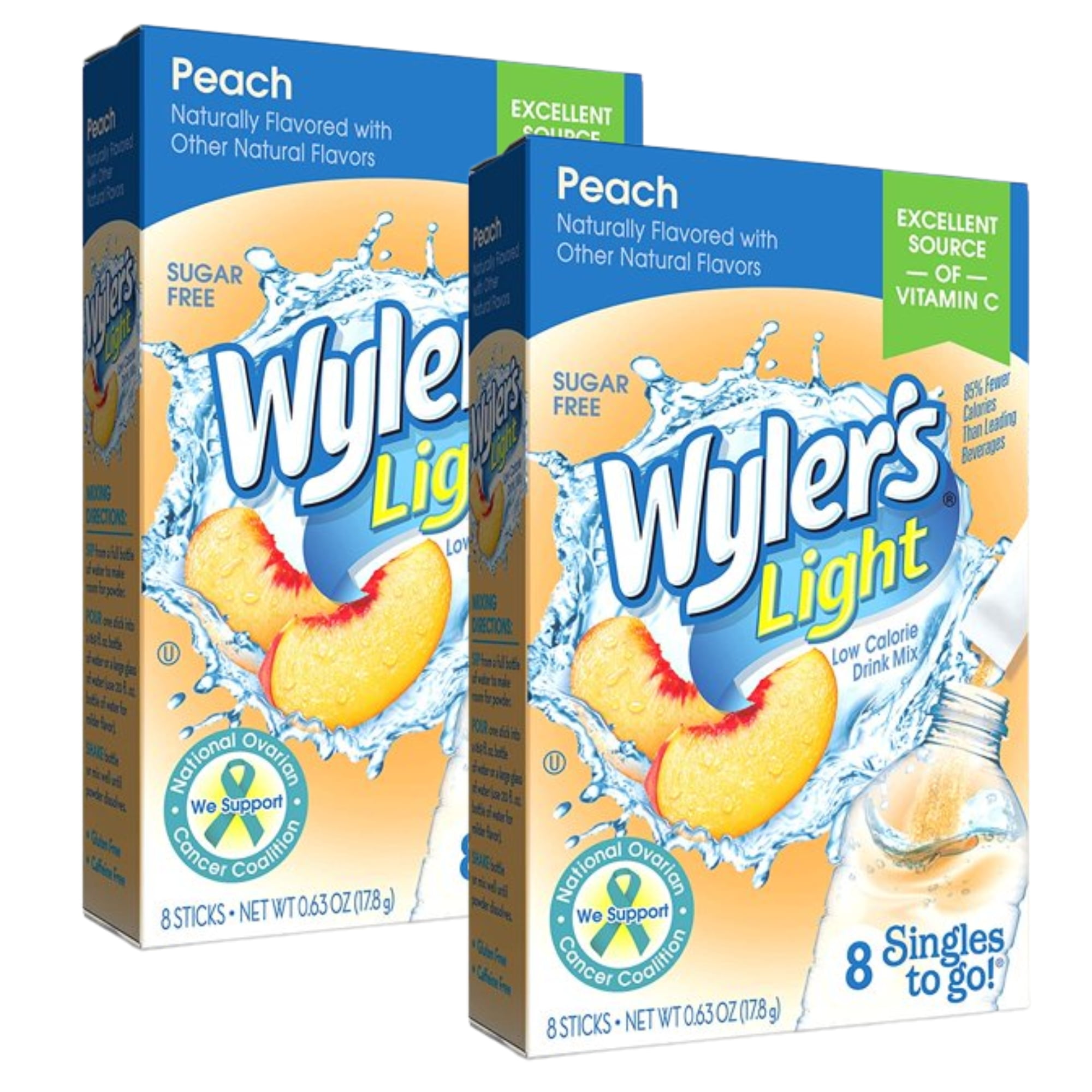 Wyler's Light Singles To Go Powder Drink Mix Zero Sugar Low-Calorie ...