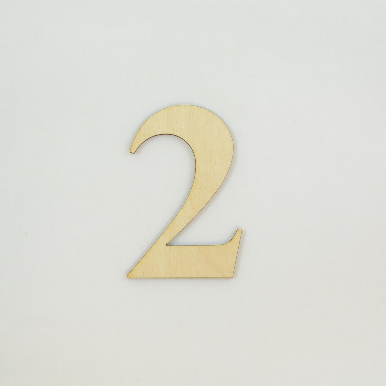 1 Pc, 10 Inch X 1/4 Inch Thick Times New Roman Bold Wood Numbers 2 ...