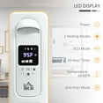 Save Energy Lockable Wheels Electric Fireplace Standing Adjusts Control ...