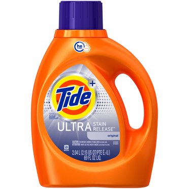 Tide Ultra Stain Release HE Turbo Clean Liquid Laundry Detergent ...