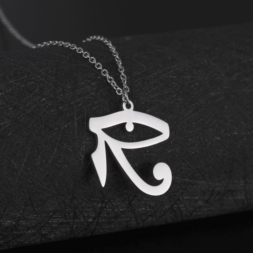 EUEAVAN Ancient Egypt The Eye Of Horus Ra Necklace for Women Stainless ...