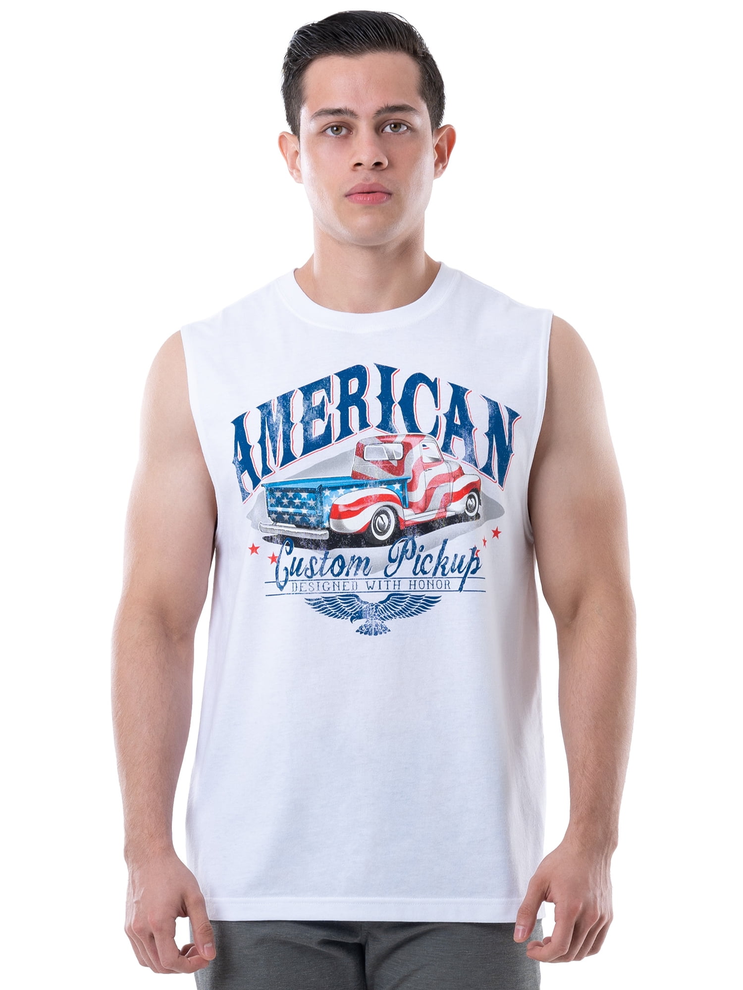 Way To Celebrate Men's Americana Graphic Muscle Tank Top, Sizes S-3XL ...