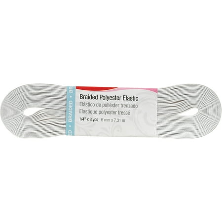Washable Polyester Elastic 1/4"X8yd-White - Walmart.ca