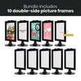 ALBEN Elegant Double Sided Standing Picture Frames - (Black, 10 count ...