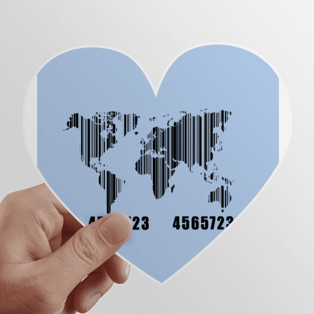 world map continent Ocean vinyl sticker bicycle bottle decal - Walmart.com