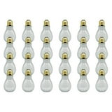 Creative Hobbies 24 Pack 4 Inch Clear Fillable Plastic Light Bulbs for ...