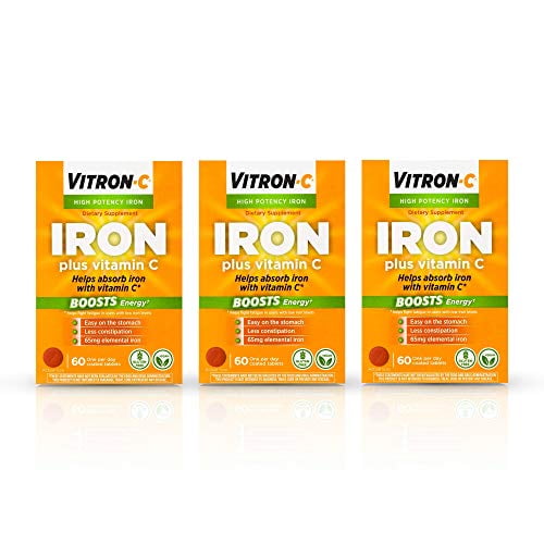 Vitron-C Coated Tablets 60 Tablets (Pack of 3) - Walmart.com