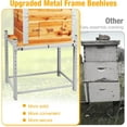 Aivituvin Bee Hive Bee Box 10 Frame Upgrade with All -Around Metal ...
