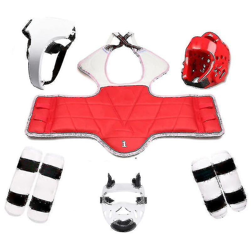 Taekwondo Five-piece Set Taekwondo Protective Gear Helmet Armor ...