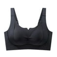 Audhol Ribbed Bralette, Womens Wireless Bra Super Gather Bra Anti ...