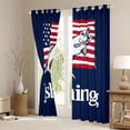 Feelyou Rustic Largemouth Bass Fish Black Out Curtains for Men Adults ...