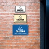 Signs ByLITA Classic Framed Caution: Steep Stairs Ahead Door or Wall ...