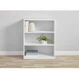 Mainstays 3-Shelf Bookcase with Adjustable Shelves, White - Walmart.com