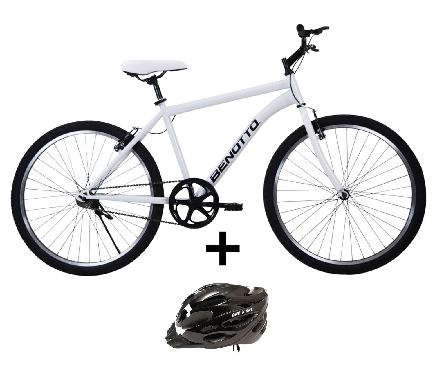 Combo Bicicleta Benotto PMO R26 Hombre 1V con Casco Talla L blanco ...