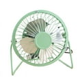 4-inch Mini Metal USB Desk Fan, Portable, Rechargeable, Quiet, for ...
