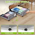 Under Bed Storage with Wheels, XXL 60L Under the Bed Storage Bins ...