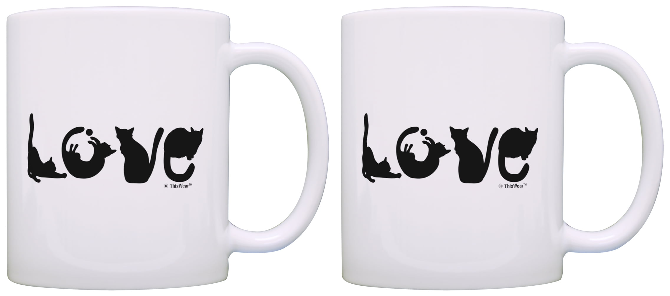 ThisWear Cat Themed Gifts Love Spelled with Cats Best Cat Mom Cat ...