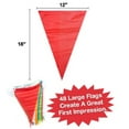 Walmart 100' Colorful Size 12"x18" Flag Pennant Banner Party Decor ...