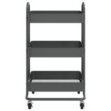 vidaXL Trolley 3-Tier Kitchen Trolley Kitchen Island Storage Utility ...